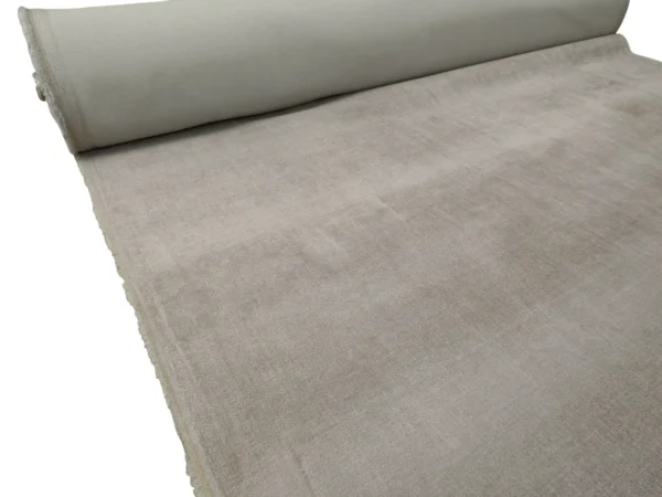 NEXT FABRICS Sumptuous Velour GREIGE Velvet Chenille Upholstery Fabric ...